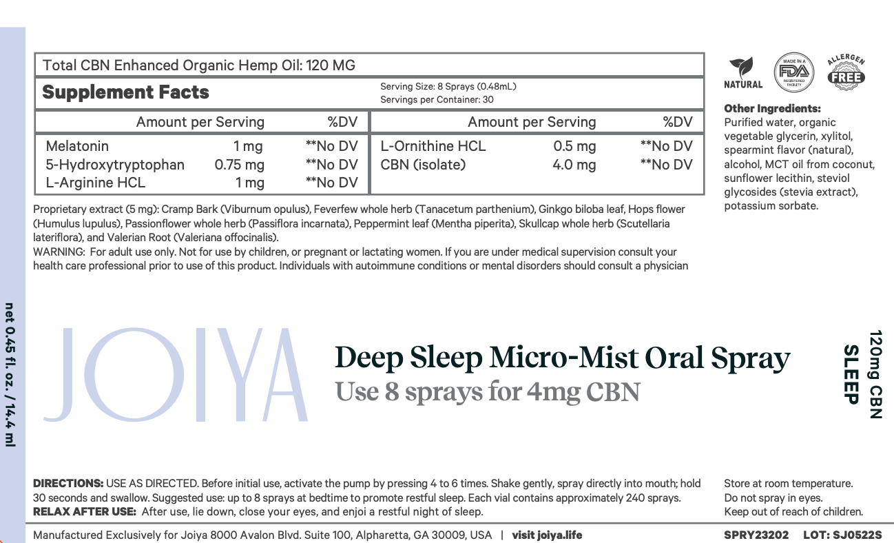 Micro-Mist CBN Sleep Spray - A Better Night Of Sleep | Joiya